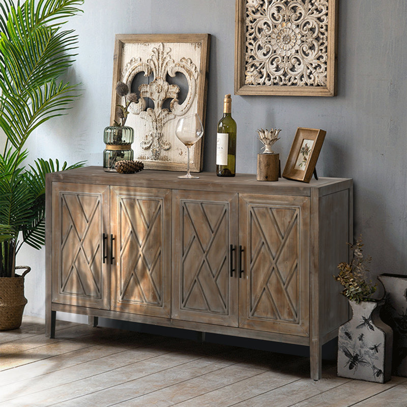 Levania Accent Cabinet Red Barrel Studio Color Antique Gray